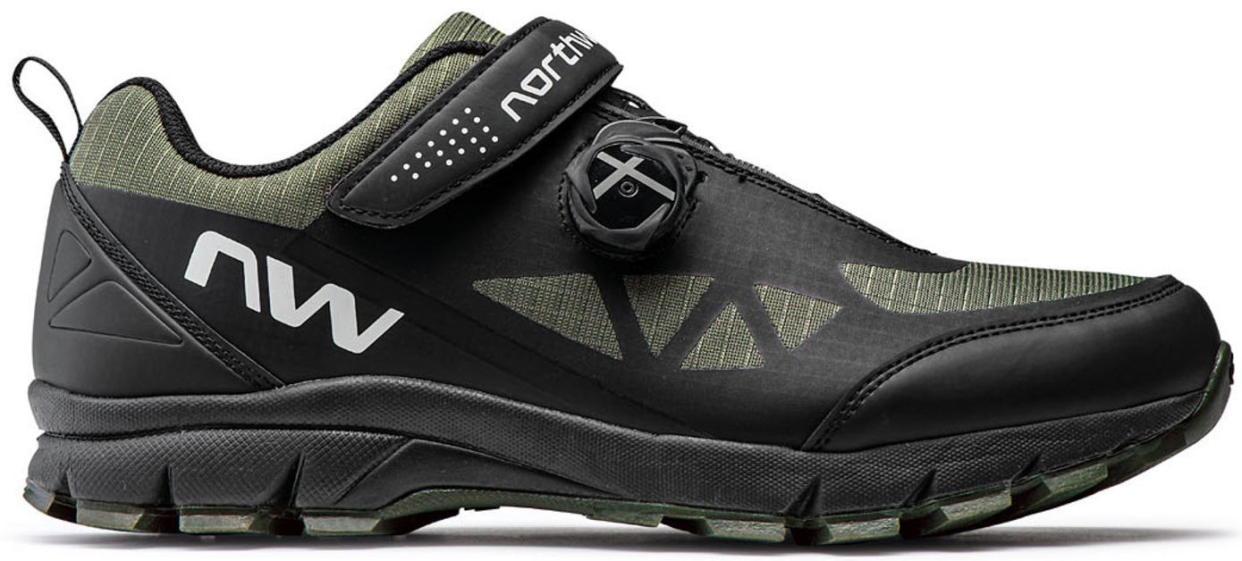 Turistické MTB tretry Northwave CORSAIR black/forest green | Cyklomania.cz
